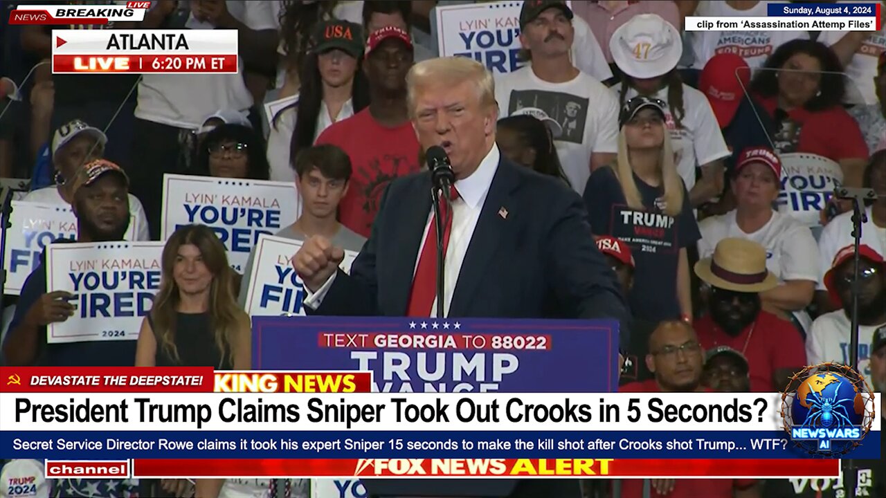 President Trump Claims Secret Service Sniper Took Out Crooks in 5 ...