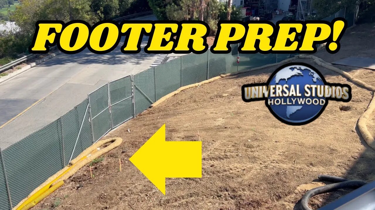 Prep For Coaster Footers! | Universal Studios Hollywood Construction ...