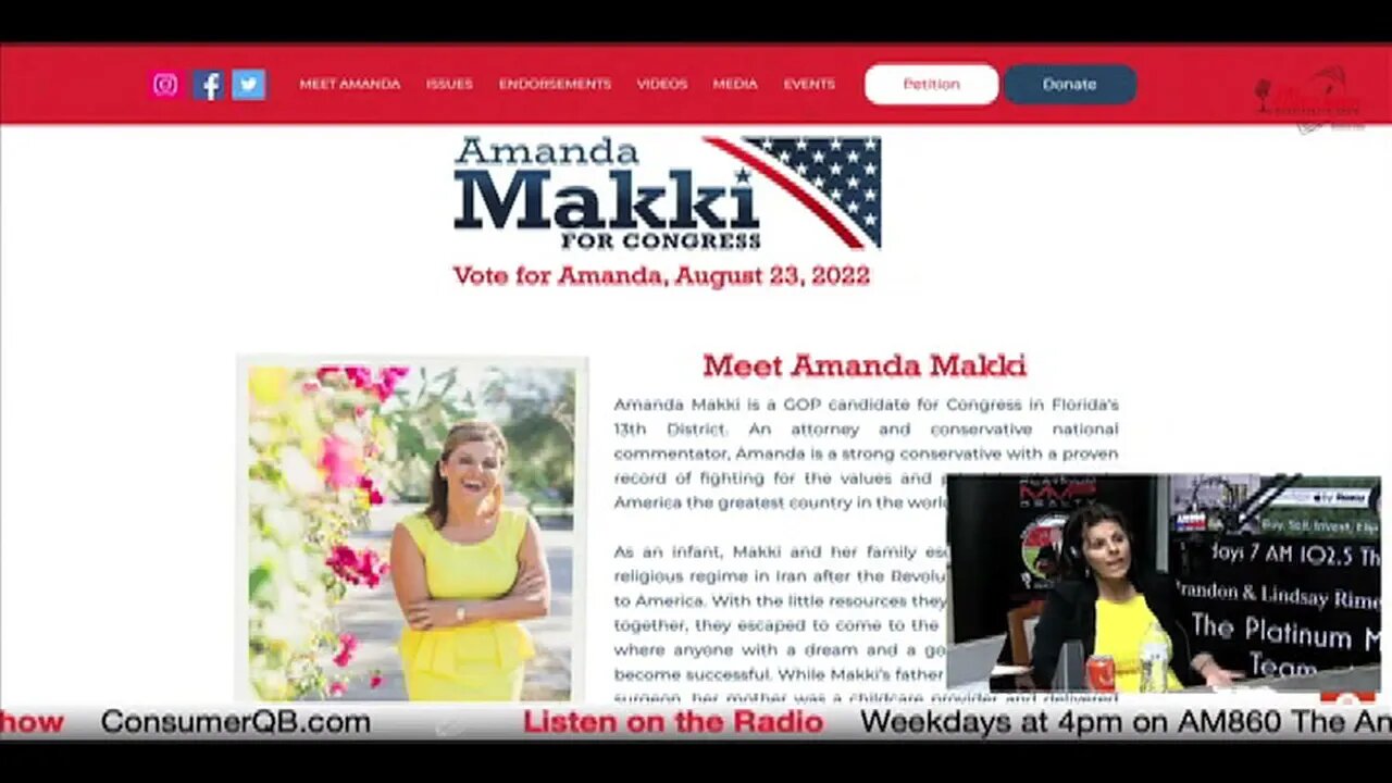 Amanda Makki Candidate for Congress - Red Tide and Immigration impact ...