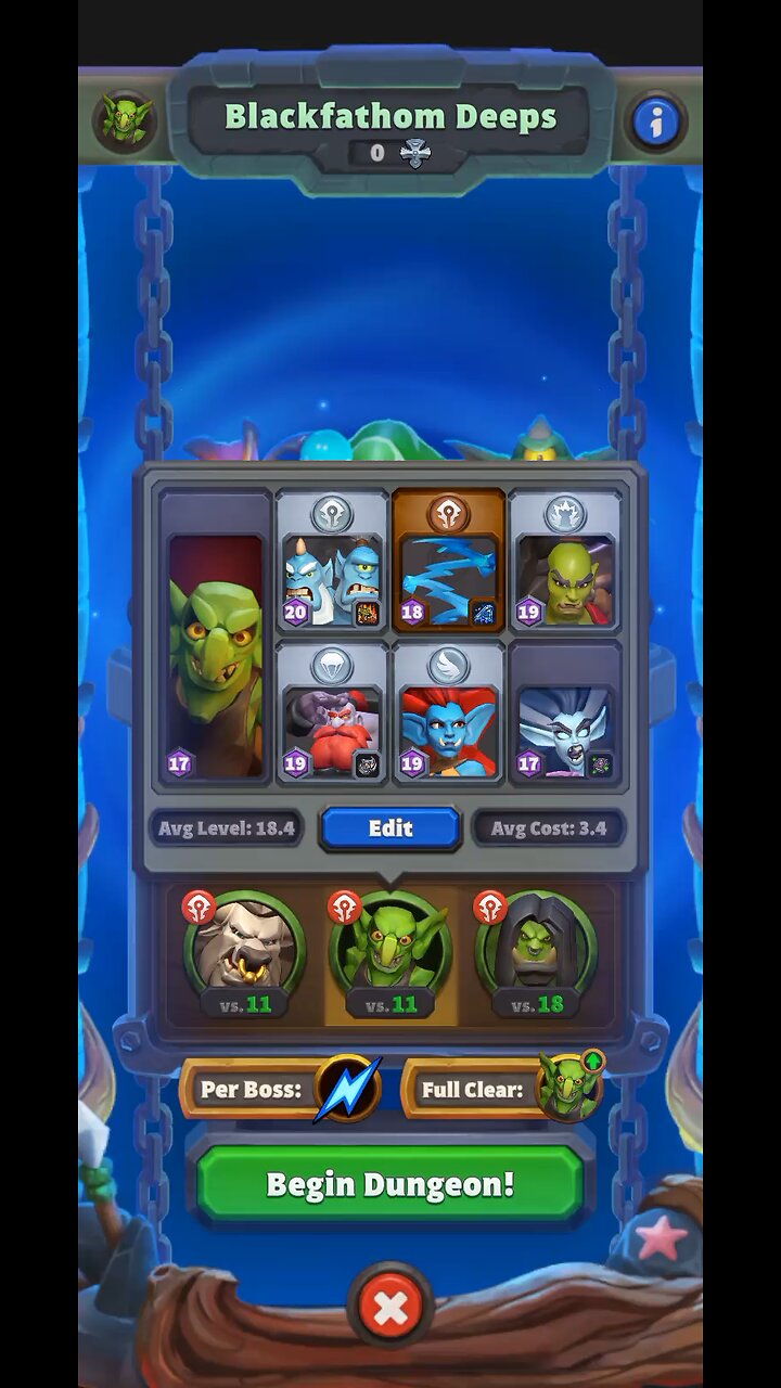 Warcraft Rumble - Blackfathom Deeps - Sneed - Level 11 to 14 - Horde ...