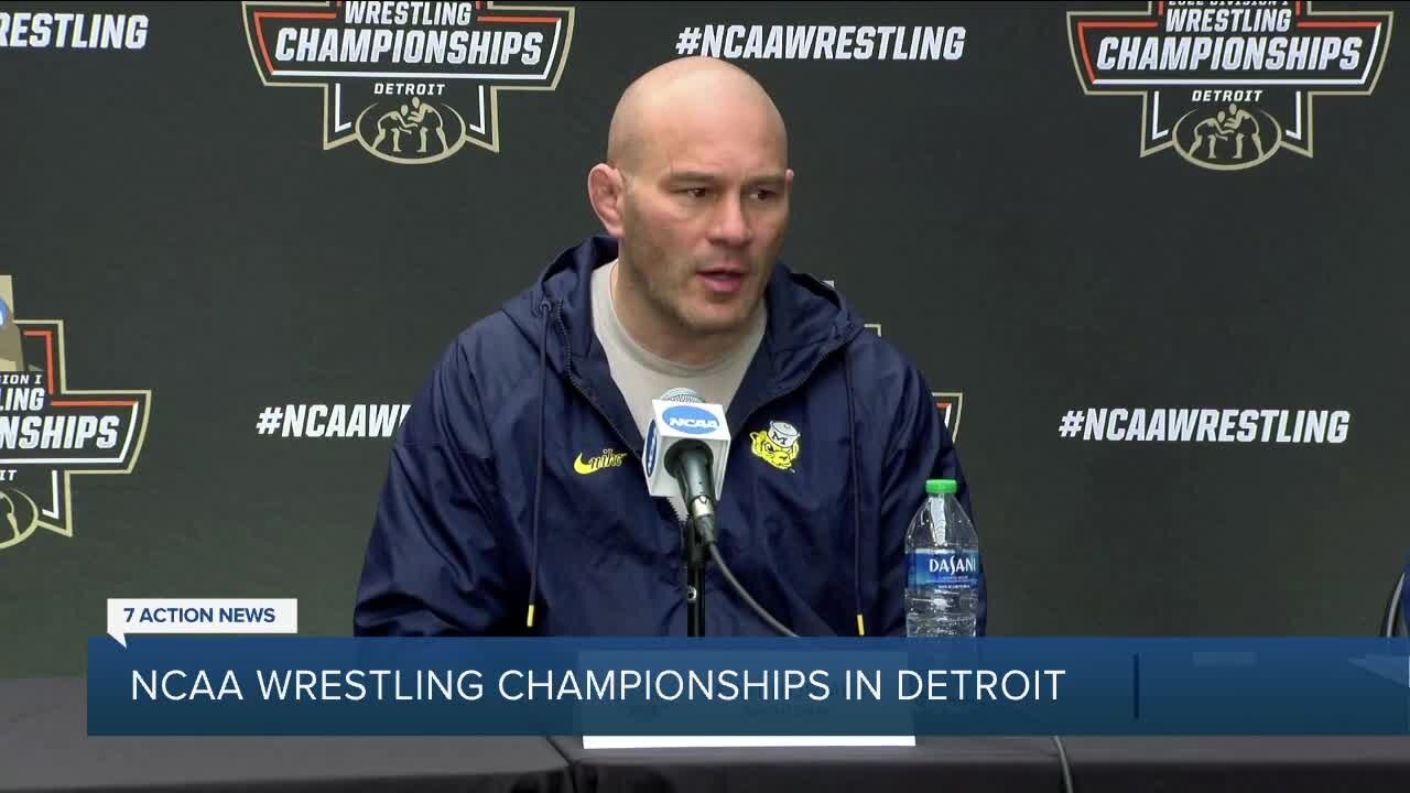 NCAA wrestling championships in Detroit: Michigan's Sean Bormet says it ...
