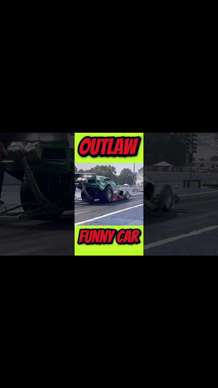 Outlaw Nitro Funny Car Backup and Staging! #shorts #car #carracing # ...