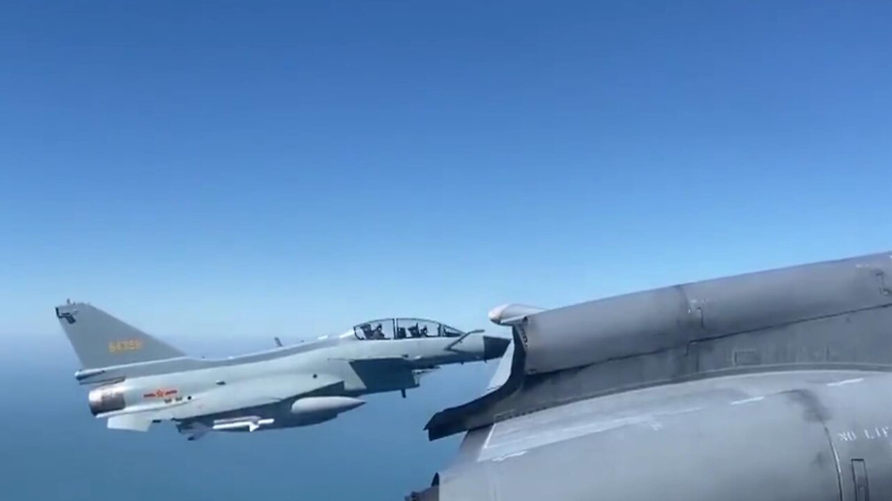 Chinese fighter jet boarded a Canadian military plane.