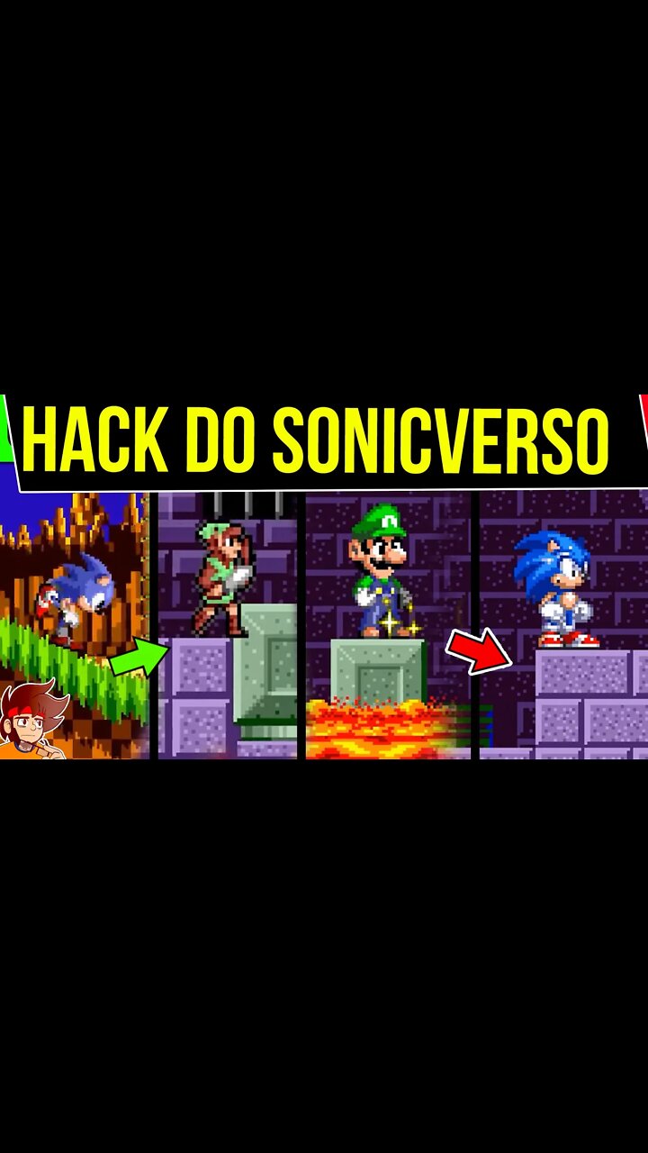 Mod do Sonicverso no Sonic 1 ?! 🤨- Sonic 1 Character Pak #shorts #sonic