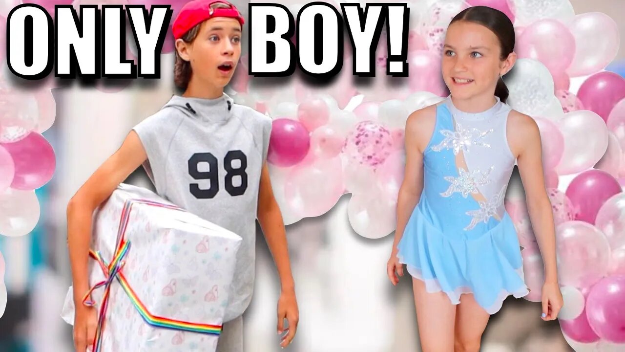 JOJO was the ONLY BOY at Sienna's GYMNASTICS 12th birthday party 🎈