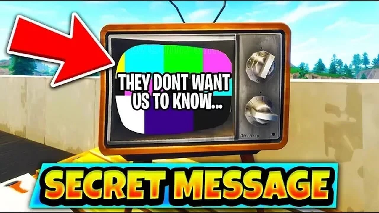 *NEW* "SECRET MESSAGE" in FORTNITE! Television Message REVEALED ...