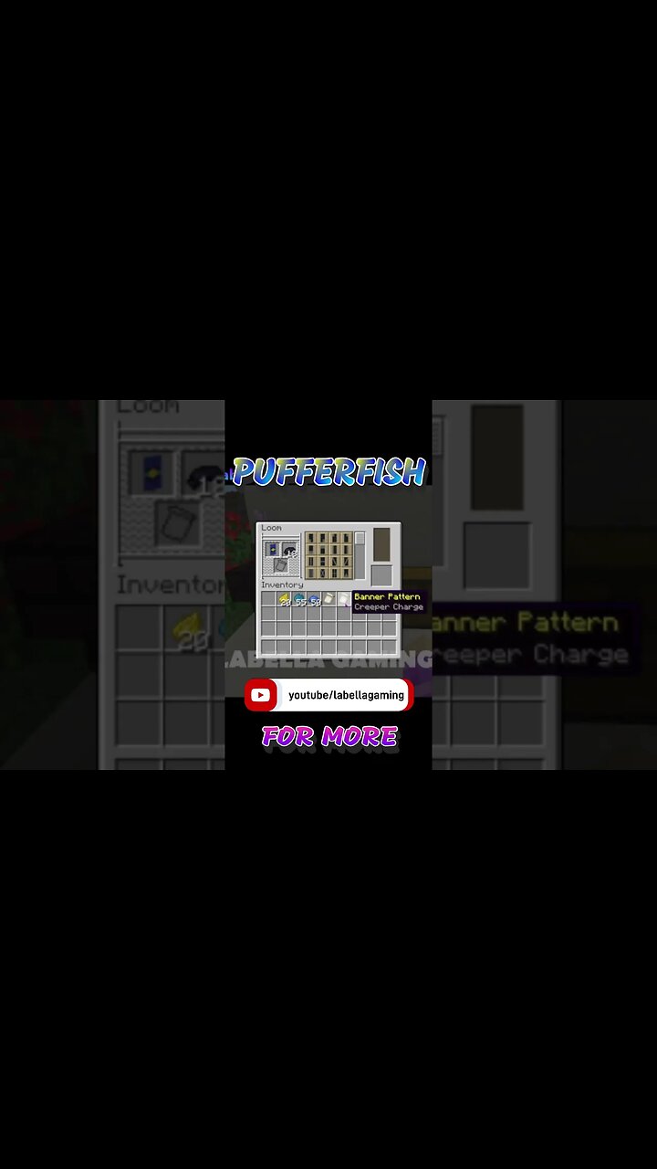 Puffer Fish Banner| Minecraft