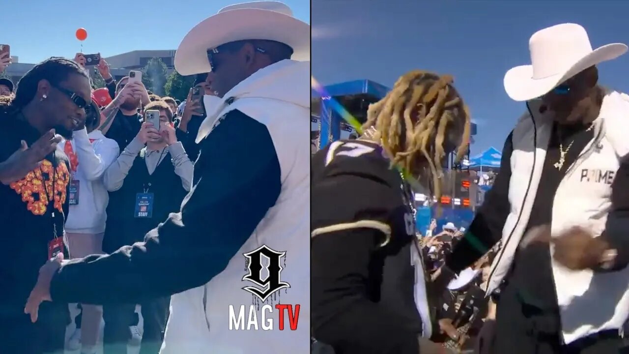 Offset Pulls Up On Deion Sanders & Lil Wayne Before Colorado's Game Vs ...