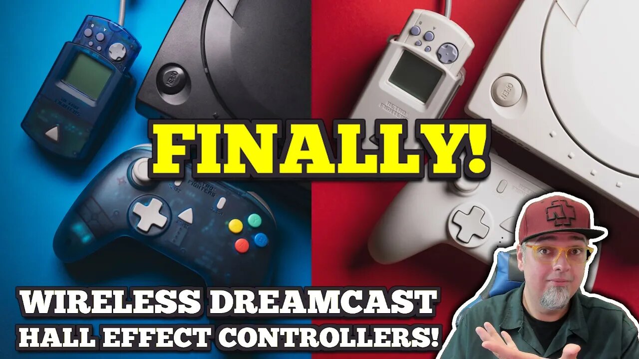 This Is What I WANTED! Wireless Hall Effect SEGA Dreamcast Controllers ...