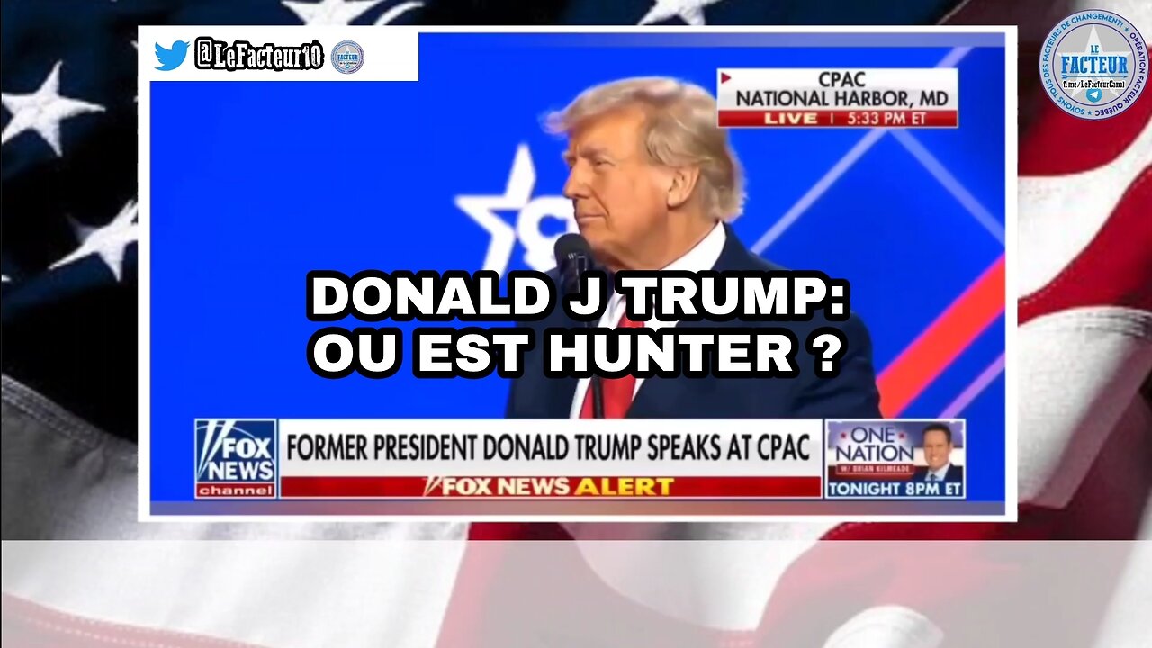 Donald J Trump: "OU EST HUNTER
