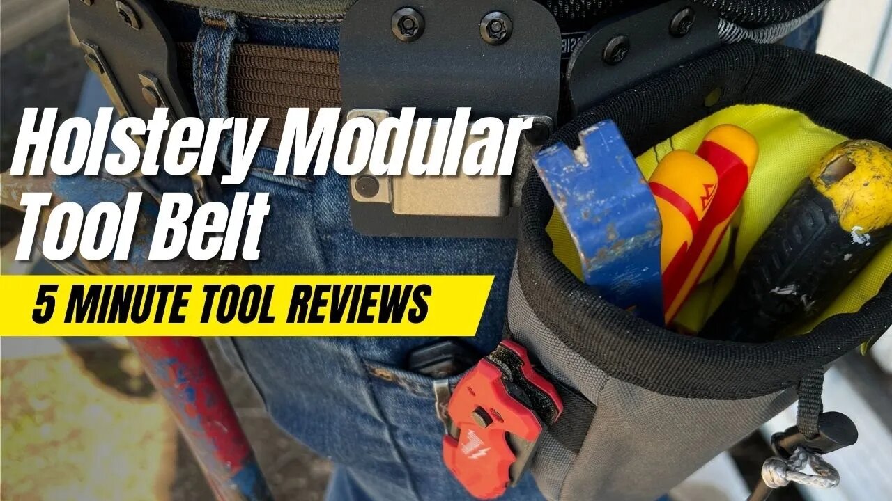 Holstery Modular Tool Belt System Review: Joey Pouch, MagMaster, Driver ...