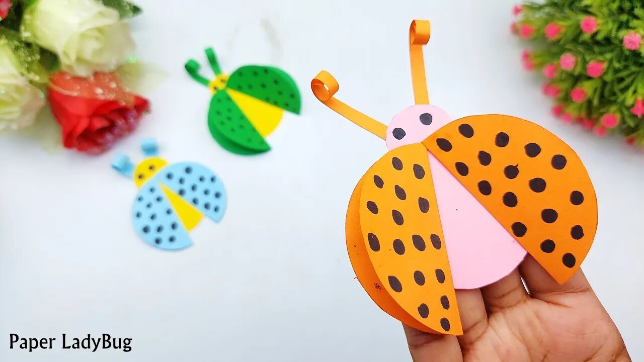 How to Make Paper Bug 🐞 Handmade Paper Toy Making | Easy Paper Crafts ...