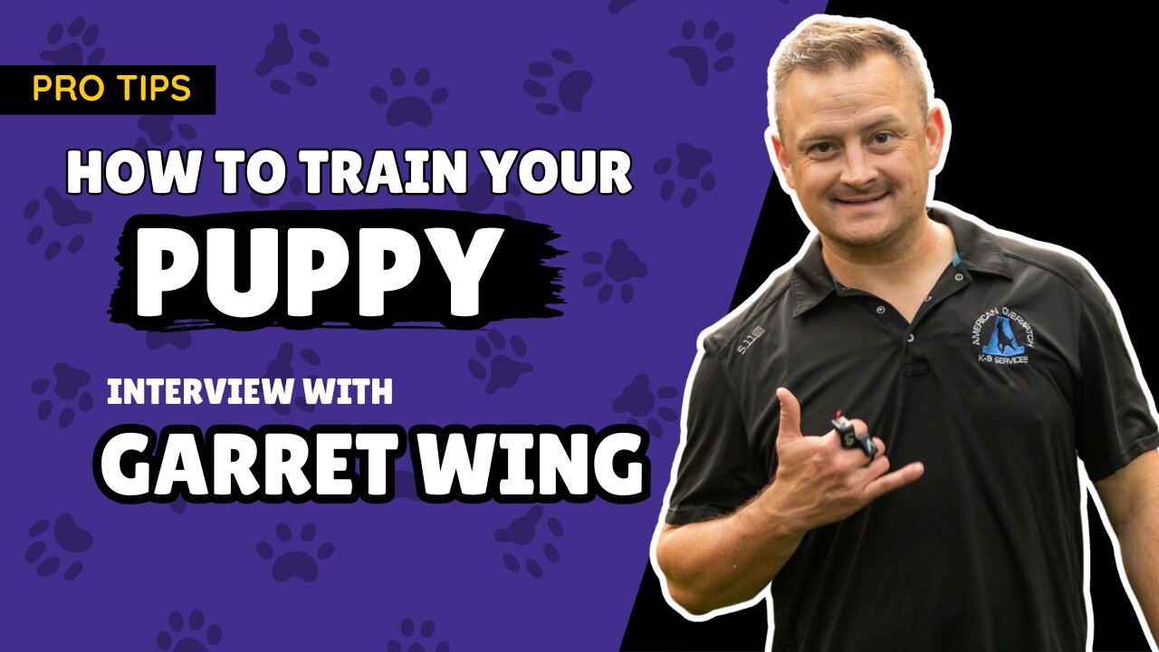 How To Train Your Puppy | GARRET WING Left an 18-Year Police Career to ...