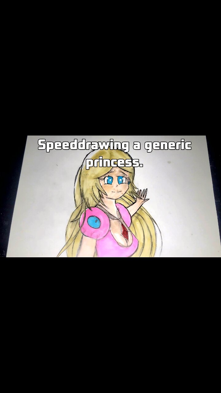 Drawing a Generic Princess OMEGALO ARTWORK #Speeddrawing