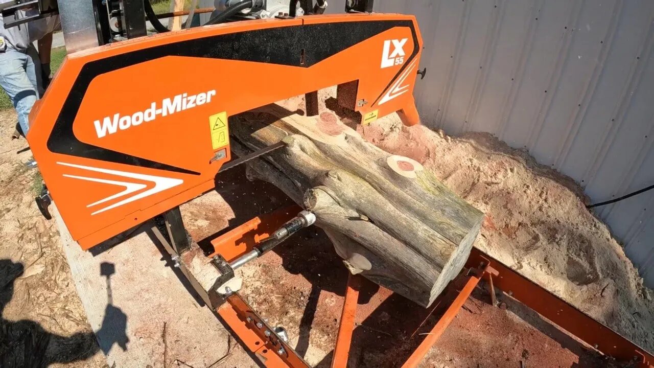 WOODMIZER LX55 SAWMILL milling custom red cedar logs; Kapper Outdoors ...