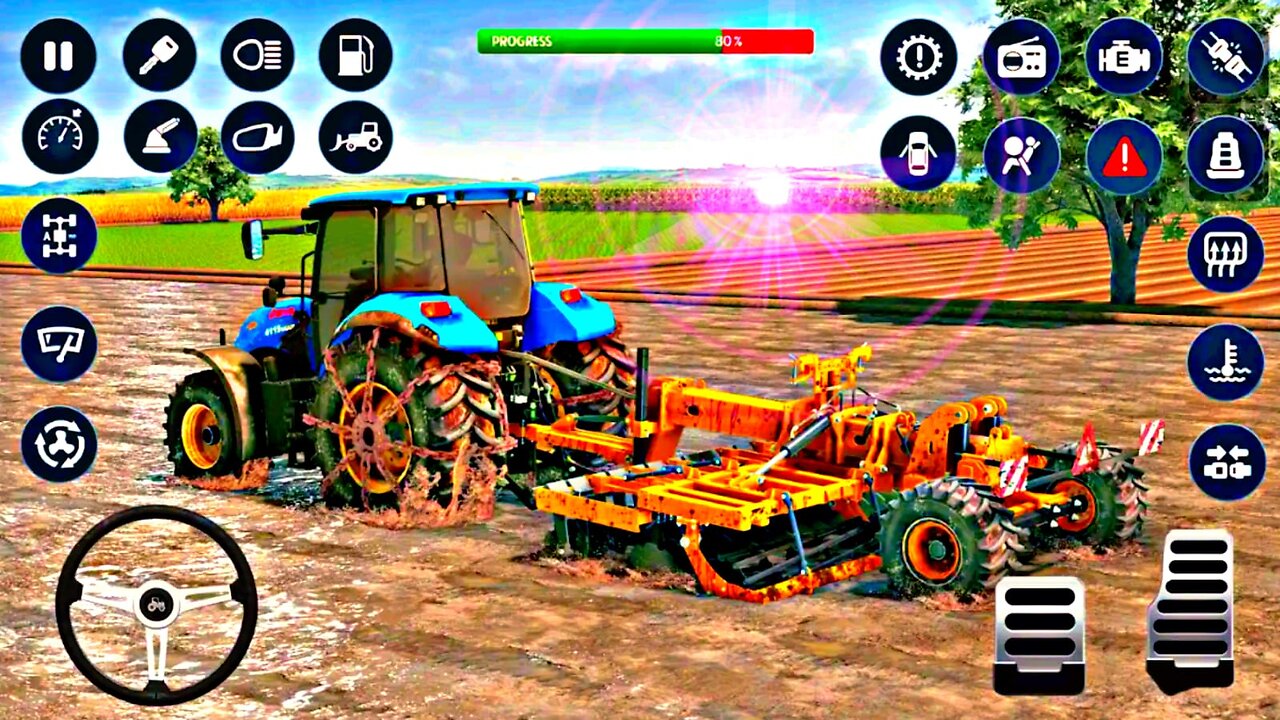 Real Tractor Driving Simulator - Grand Farming Transport Walkthrough ...