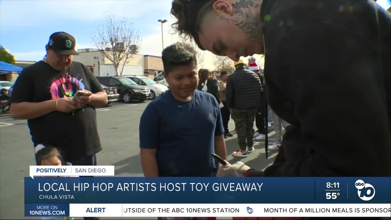 'Feel like a kid in a candy store': San Diego hip hop artists host toy ...