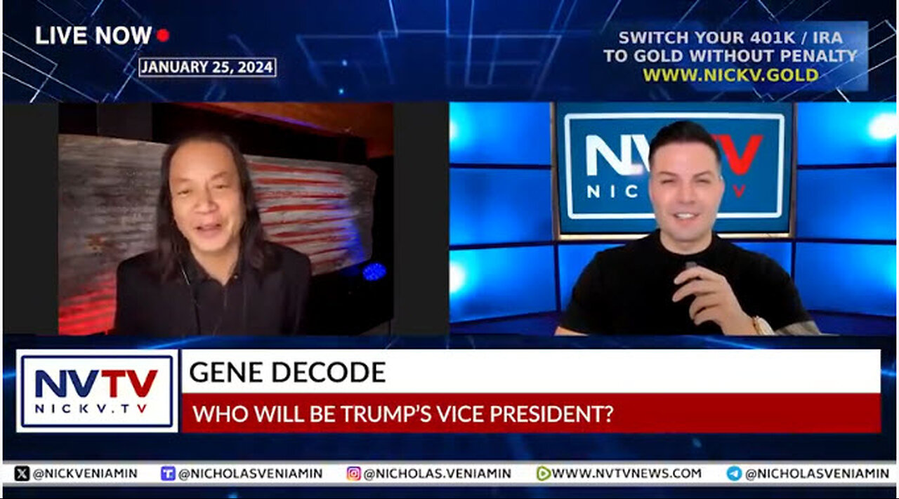 Gene Ho Discusses Who Will Be Trump's Vice President with Nicholas Veniamin