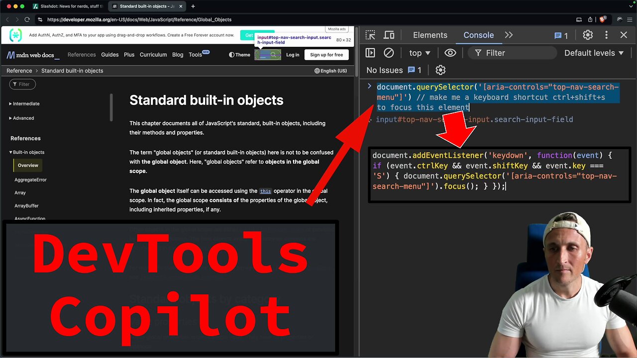 Generate Javascript Commands In The Console With Openai