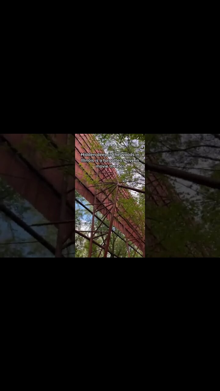 Forgotten Drive in movie theater abandoned in Illinois woods