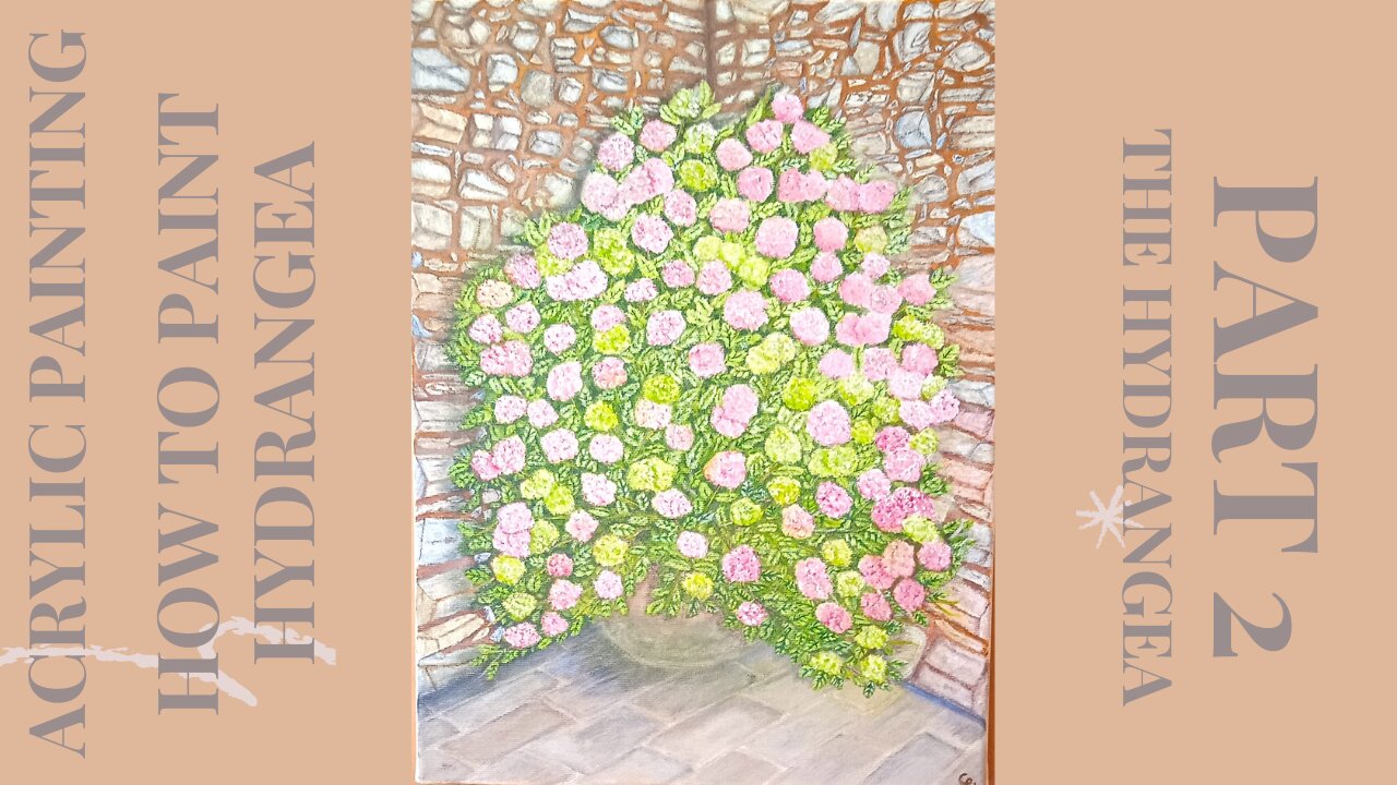 Hydrangea Acrylic Painting Tutorial | Part 2: Painting the Flower Blooms