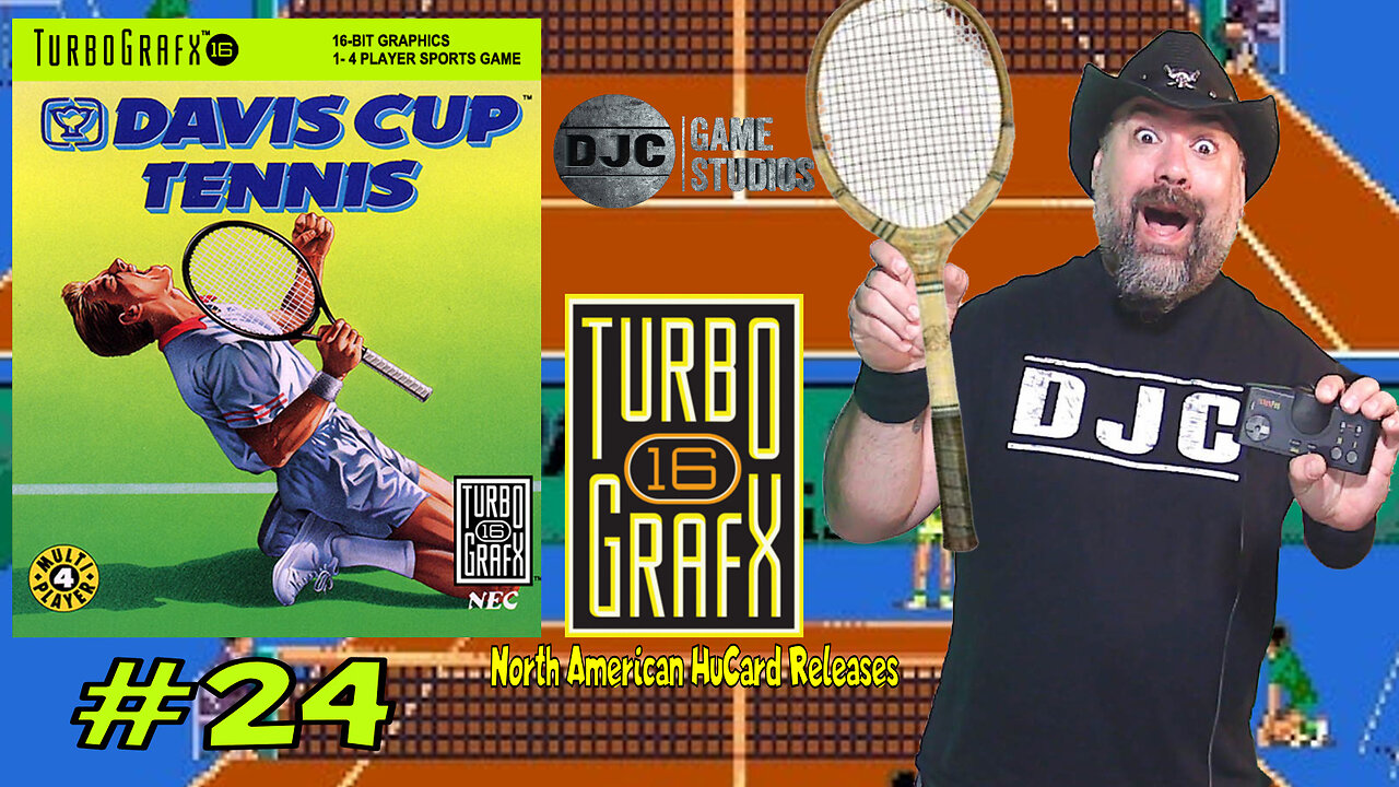 TURBOGRAFX 16 - North American HuCard Releases #24 - "DAVIS CUP TENNIS"