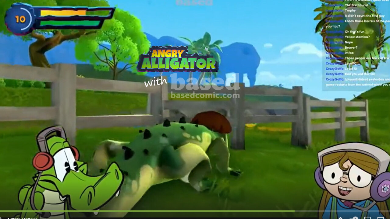 Angry Alligator with Based Comic | New Game