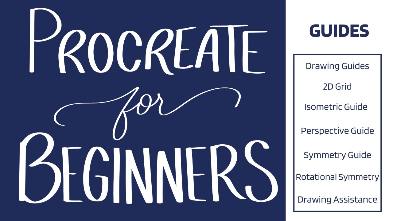 Procreate for Beginners | Guides | Drawing Assistance | 2D Grid ...