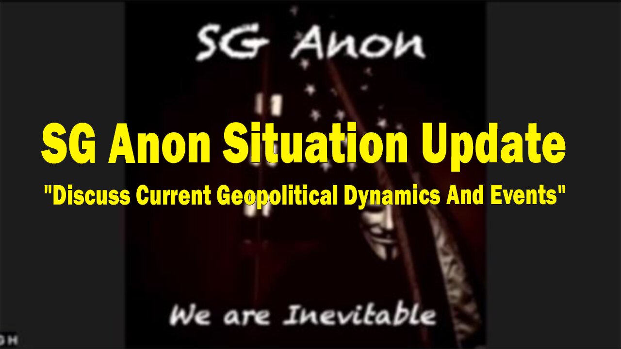 SG Anon Situation Update Nov 2: "Discuss Current Geopolitical Dynamics ...