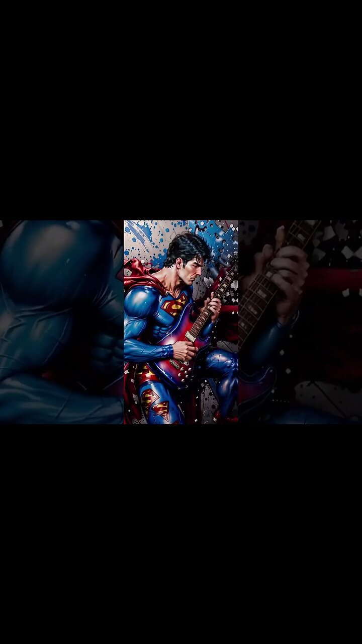 Superman guitarrista #guitar #superman