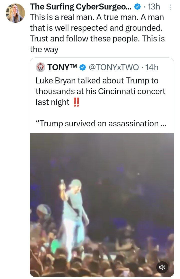 Luke Bryan | “USA!” ️ 🫡