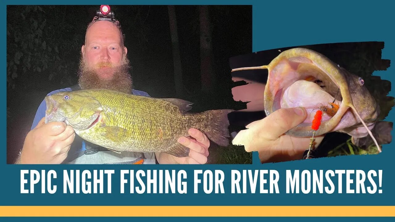 Epic Night Fishing For River Monsters / Night Fishing For Bass In ...