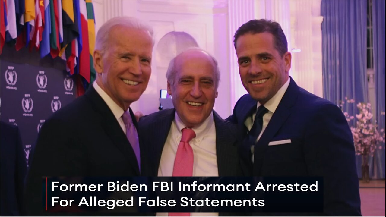 BREAKING NEWS: Former Biden FBI Informant Arrested For Alleged False ...
