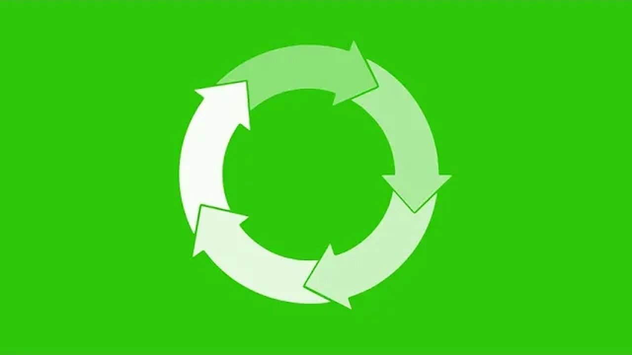 Circle Pointing Arrow Green Screen Overlay Motion Graphics 4K 30fps ...