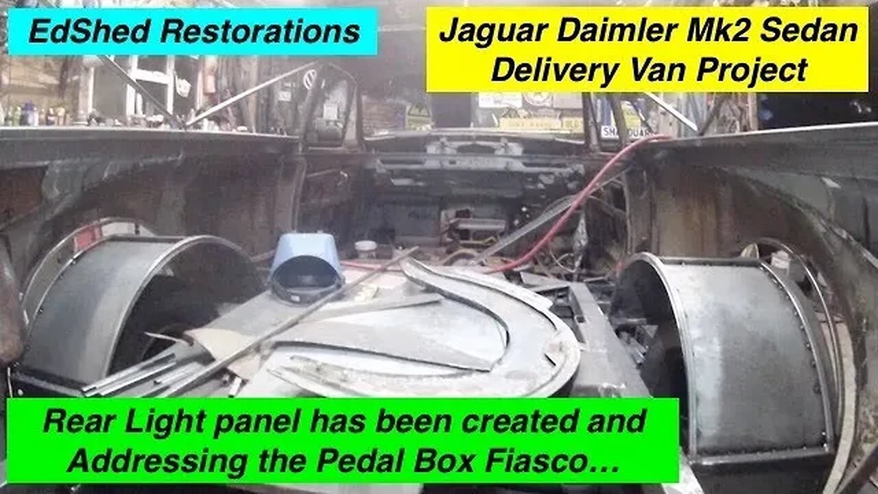 Jaguar Daimler MK2 Sedan Delivery Van Project Rear Light Panel Created ...