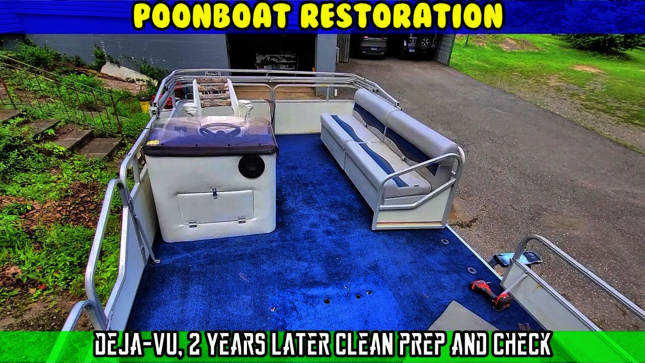 Pontoon boat repair (Part 7) Deja-Vu FINALLY finishing the Pontoon poon ...