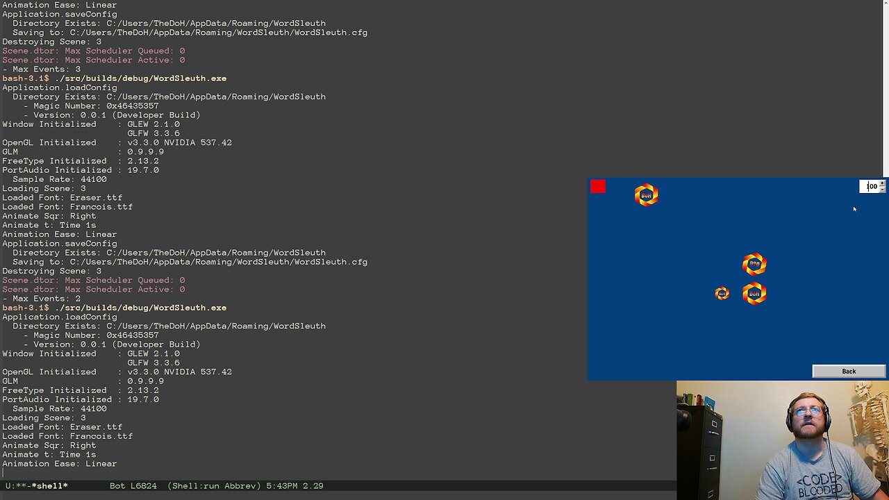 No Game Engine Game Dev: Word Sleuth 019: Fixing transform bug