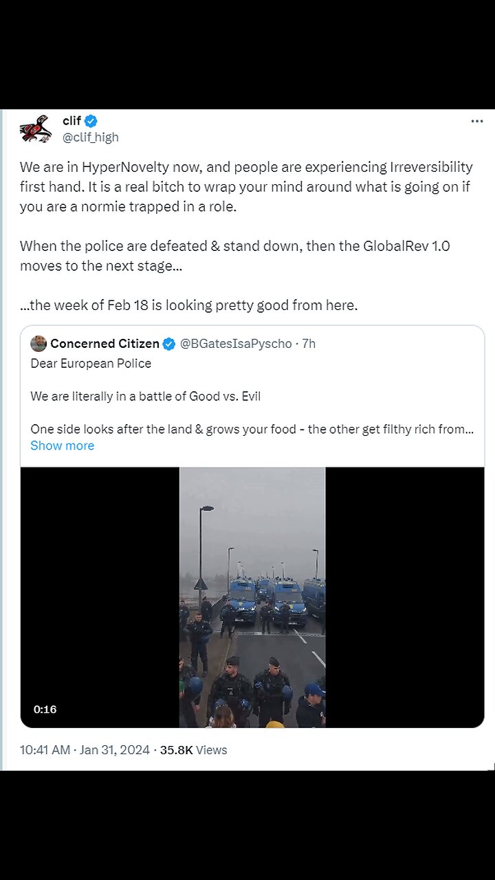 clif @clif_high - Dear European Police We are literally in a battle of ...