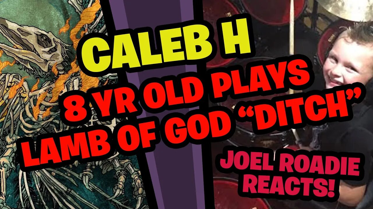 Ditch - Lamb Of God - Drum Cover | Caleb H (Age 8!) - Roadie Reacts