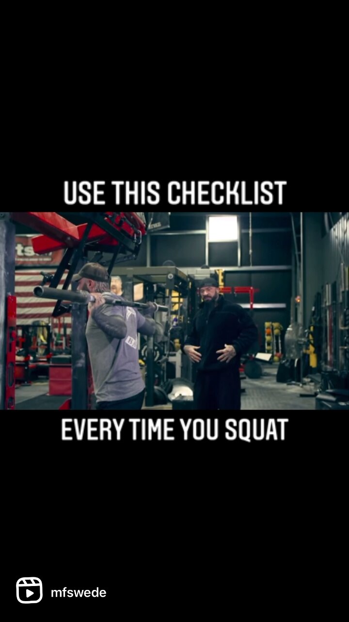 Use This Checklist for Squat