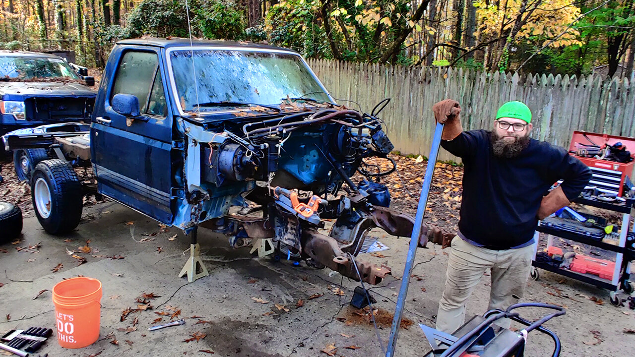 The MOST Difficult part of coyote swap F150 & Crown Vic Swap. Season 4 ...