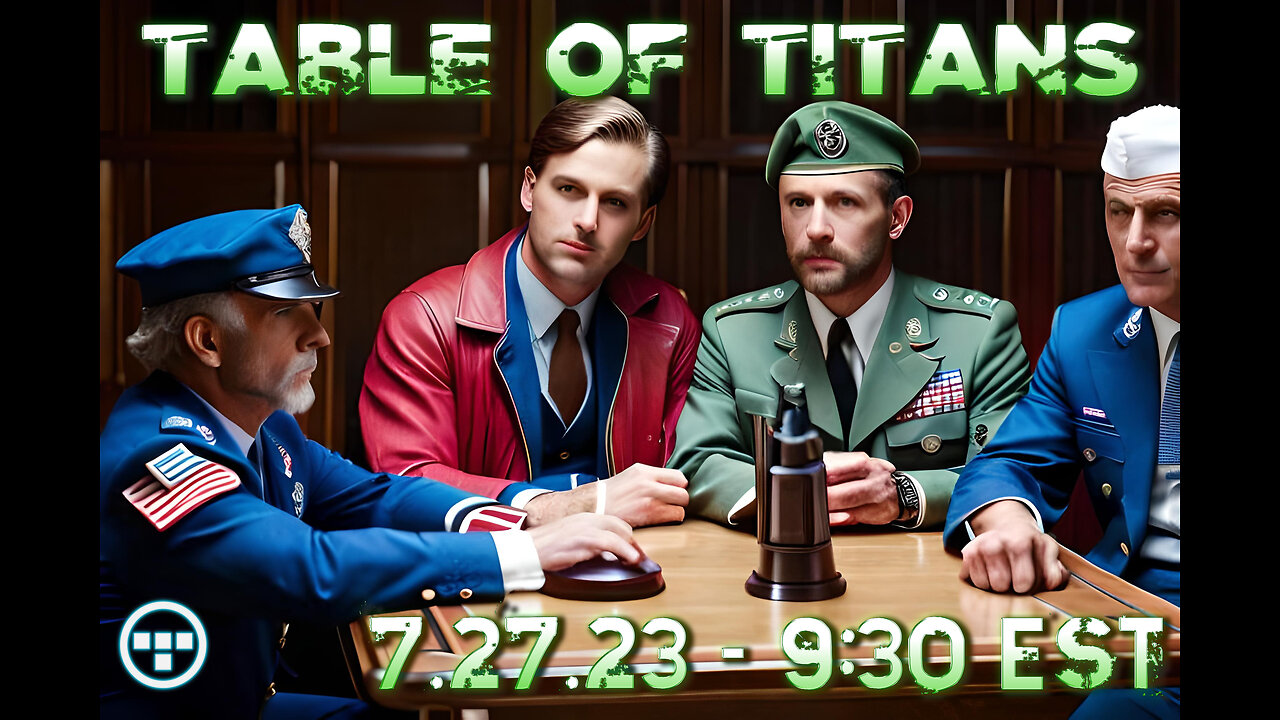 🔴LIVE - 9:30 EST - 7.27.23 - Table of Titans🔴