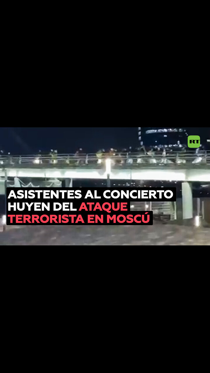Imágenes de personas huyendo del lugar del ataque terrorista cerca de Moscú