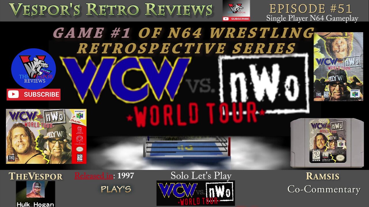 Solo Retro Let's Play | WCW vs nWo: World Tour | (N64)| N64 Wrestling ...
