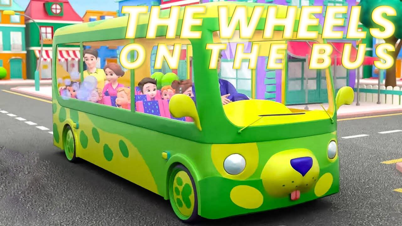 Wheels On The Bus Go Round and Round | School Bus Song | Nursery Rhymes ...