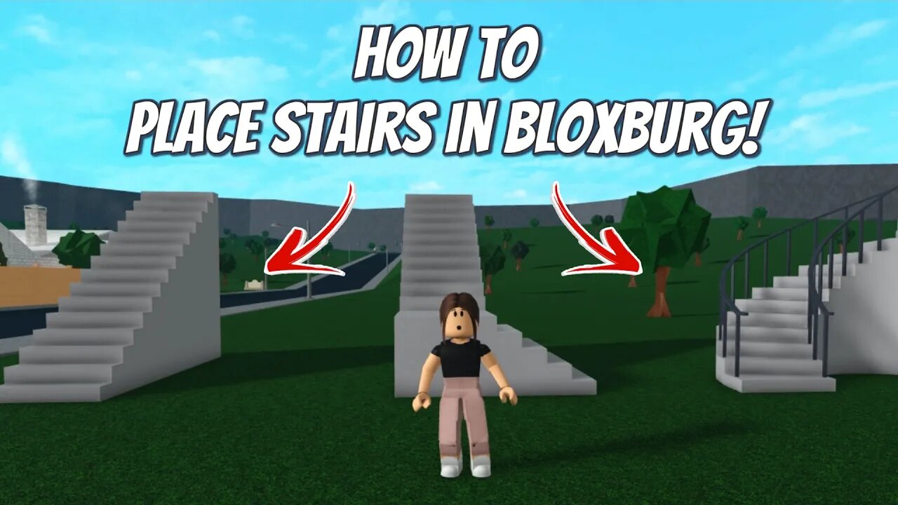 How To Place Stairs In Bloxburg Easy