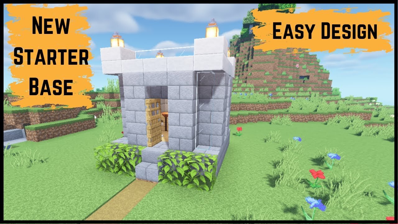 How to Build Starter Base in Minecraft In Survival || Minecraft Starter ...