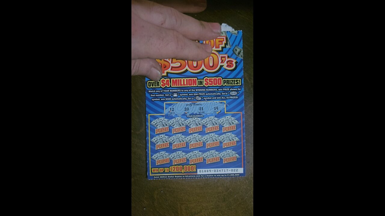 multiple winners, Roll of Full of $500s part 3