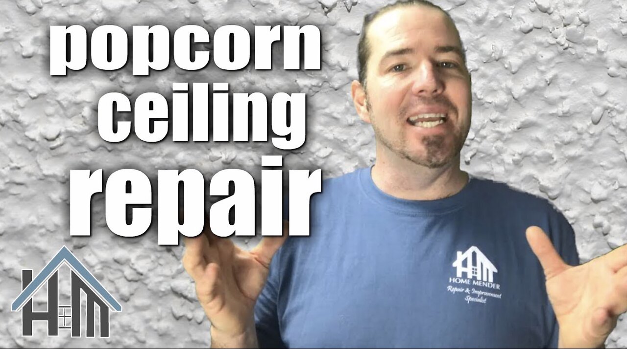 How to repair popcorn ceiling. Easy! Home Mender.