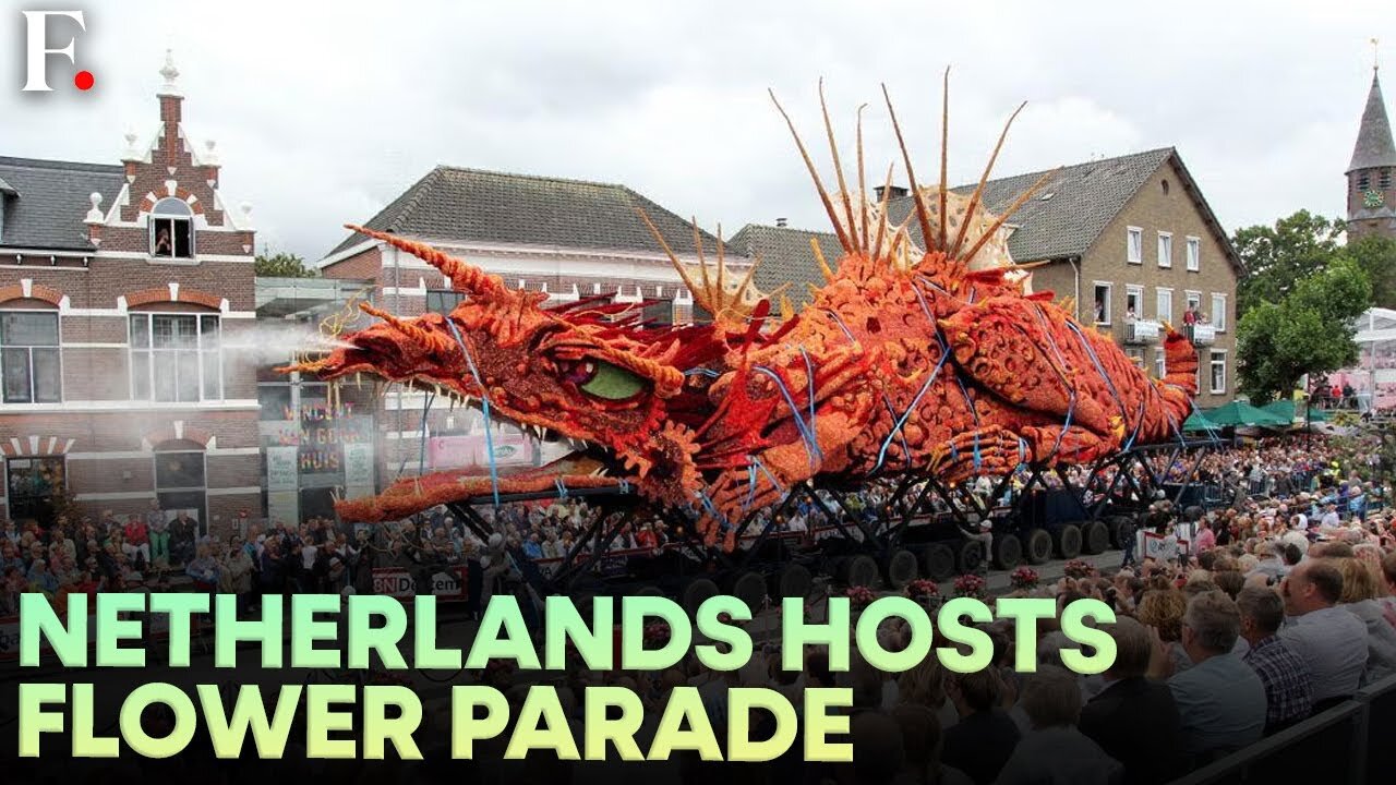 Spectacular Floats Covered in Dahlias in Annual Parade Through Dutch ...